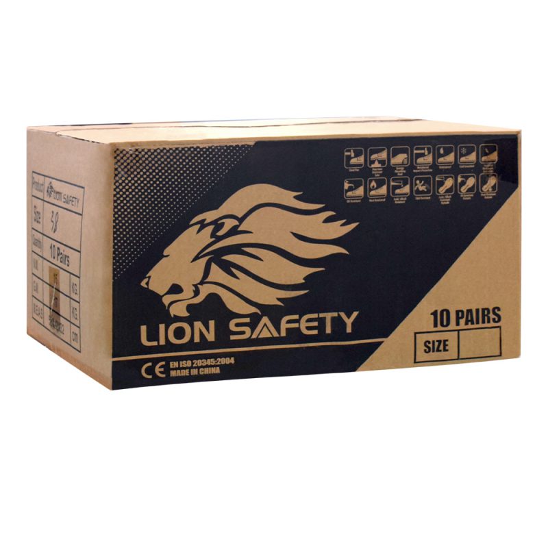 รองเท้าเซฟตี้ lion แบบหุ้มข้อ Lion Safety รุ่นมาตรฐาน หัวเหล็ก