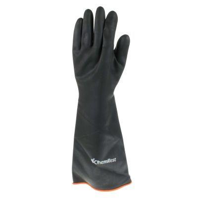 CHEMREST ถุงมือยางหนา กันสารเคมีรุนแรง ยาว 18 นิ้ว (45 cm) (1 คู่) - MS ...