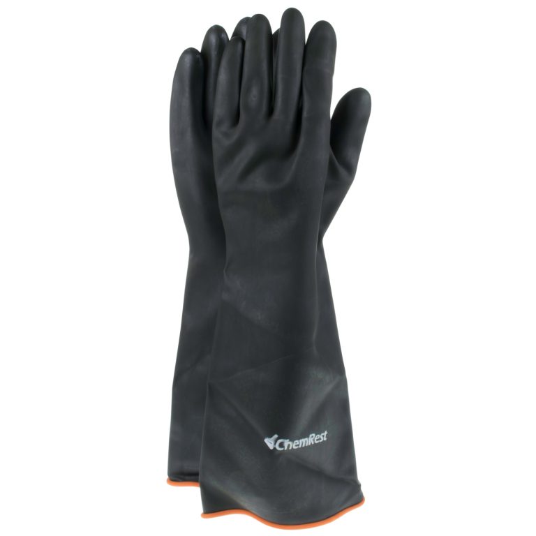 CHEMREST ถุงมือยางหนา กันสารเคมีรุนแรง ยาว 18 นิ้ว (45 cm) (1 คู่) - MS ...