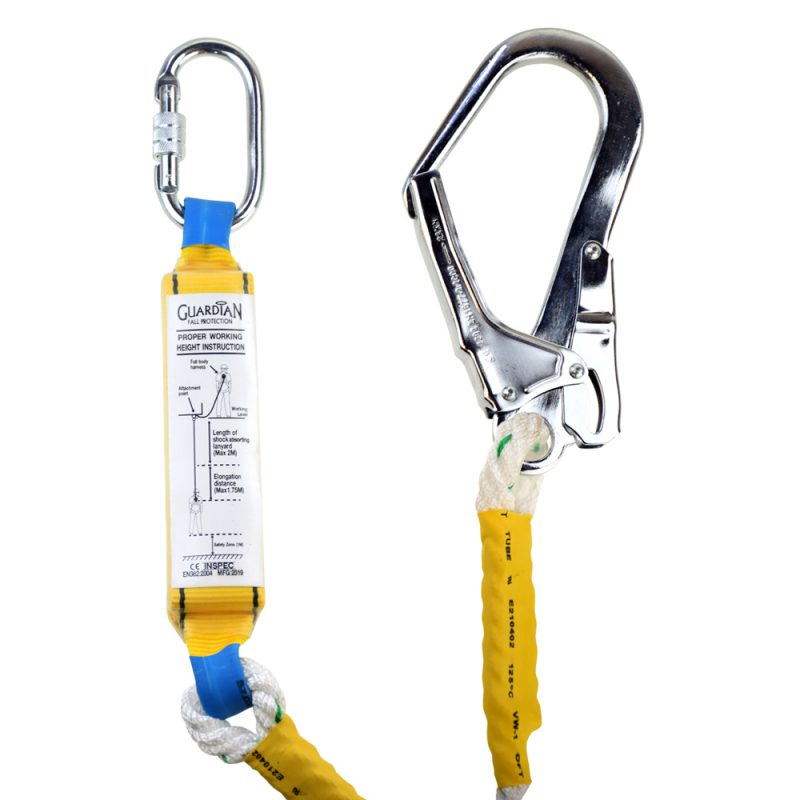 1-LANYARD WITH SHOCK ABSORBER สายโยงตัวกันตก เชือก 1 เส้น ตะขอใหญ่ - MS ...